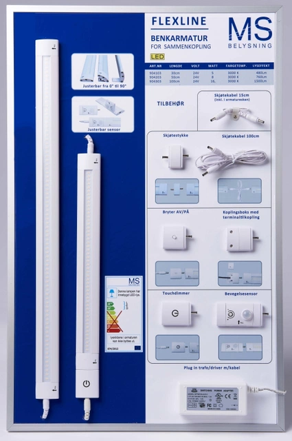 Flexline bryter hvit